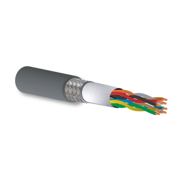 Cable de cobre S/FTP ― PT-100 ― 4x2x26AWG (FEP/MallaCu/PVC) Ø 5.0mm ...
