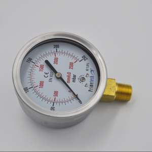 Manómetro Cápsula DN100 mm 0.250 mbar Inferior Bronce PRIMETECH ...